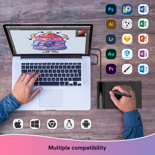 VEIKK Creator Pop S640 Pen Tablet & Digital Drawing Art Tablet