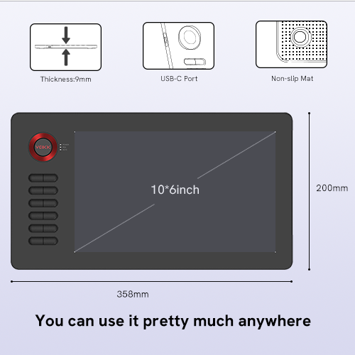 VEIKK Creator A15 Pen Tablet & Digital Pen Tablet