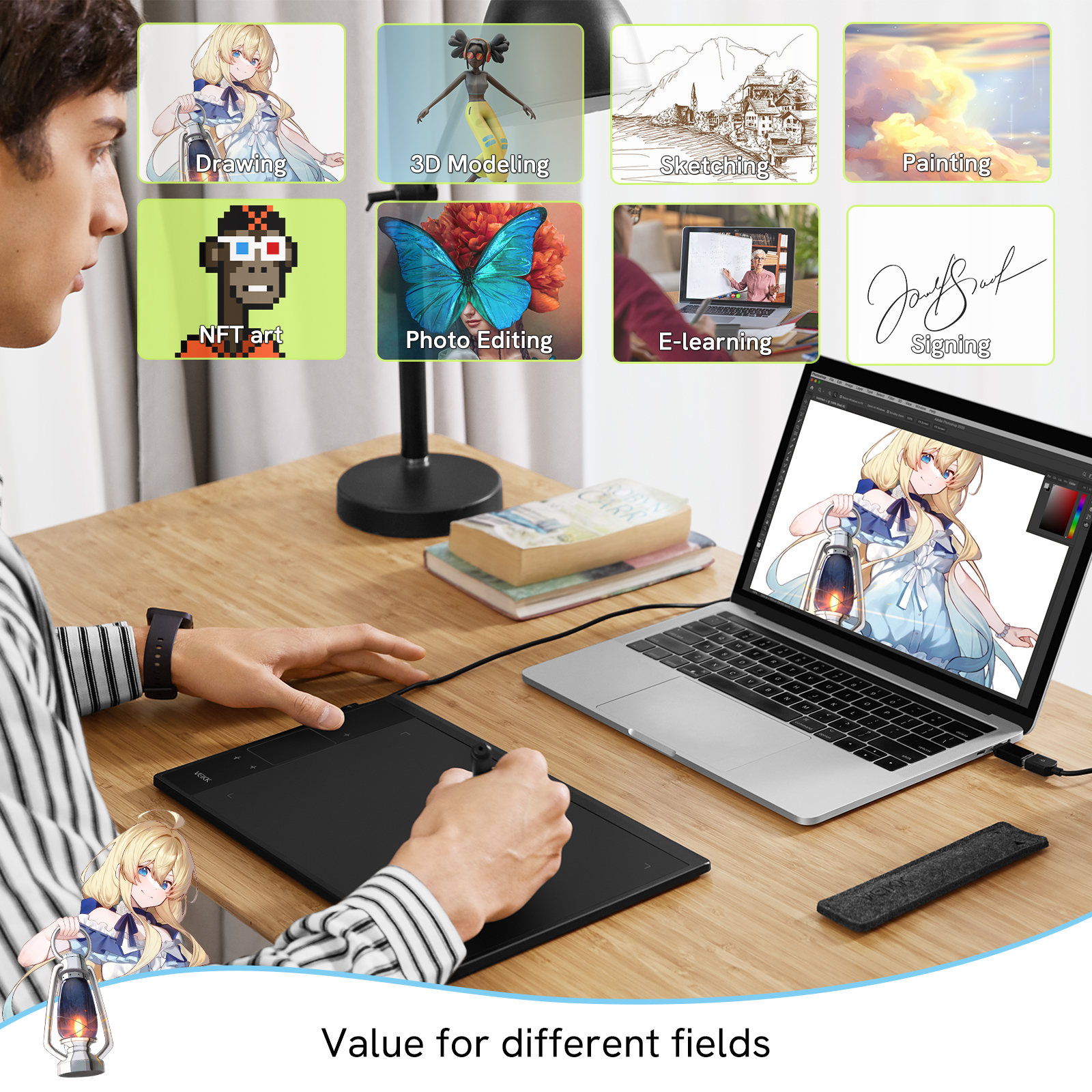 VEIKK Creator A30 Pen Tablet & Tablet for Graphic Design