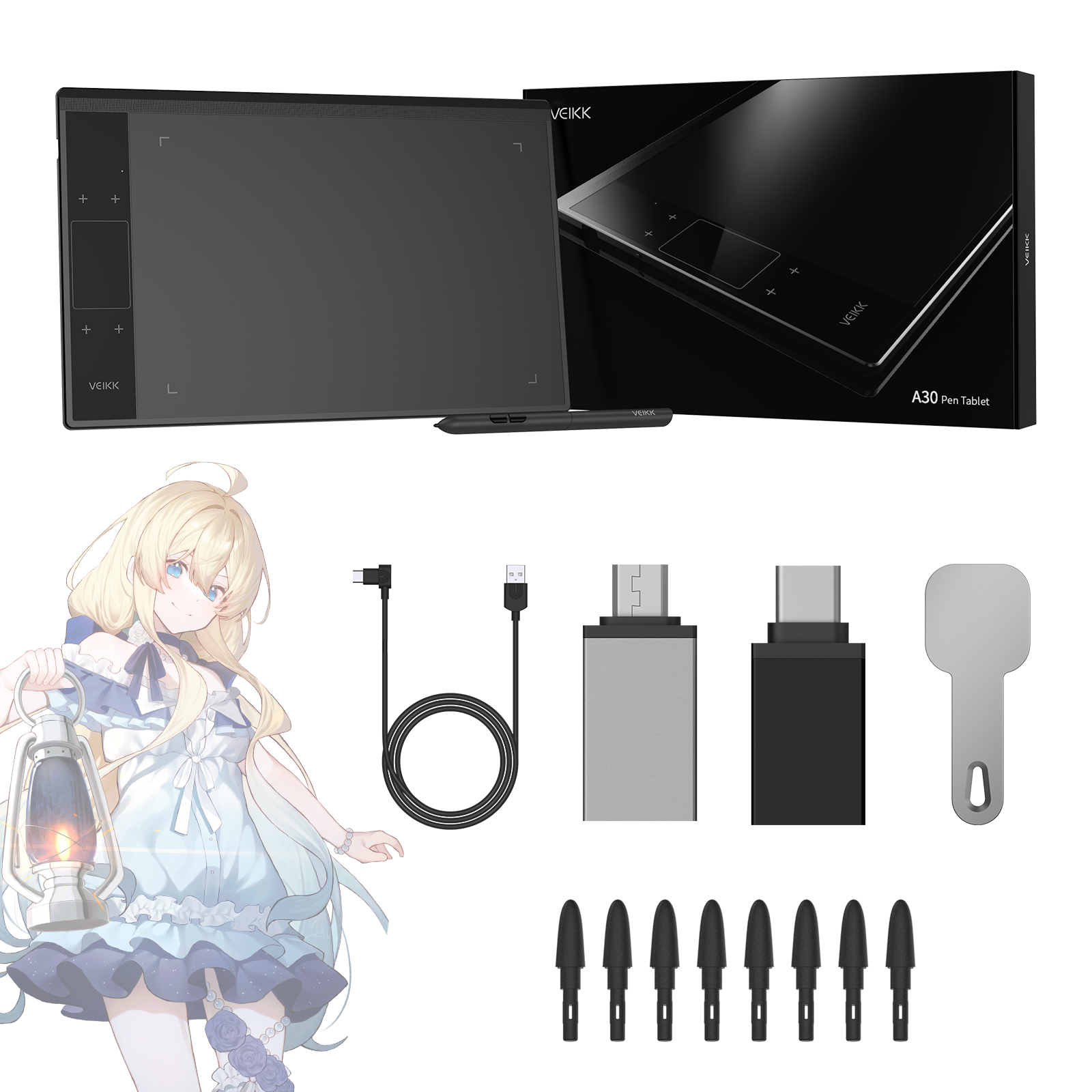 VEIKK Creator A30 Pen Tablet & Tablet for Graphic Design