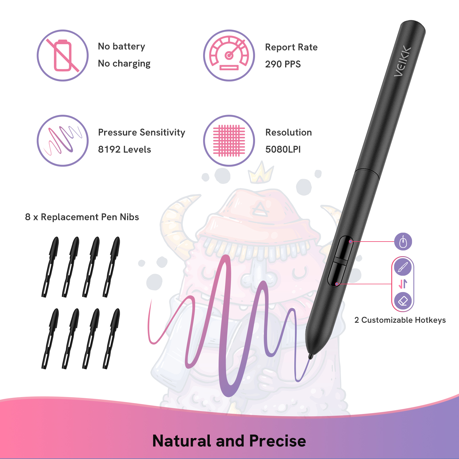 VEIKK Creator Pop S640 Pen Tablet & Digital Drawing Art Tablet