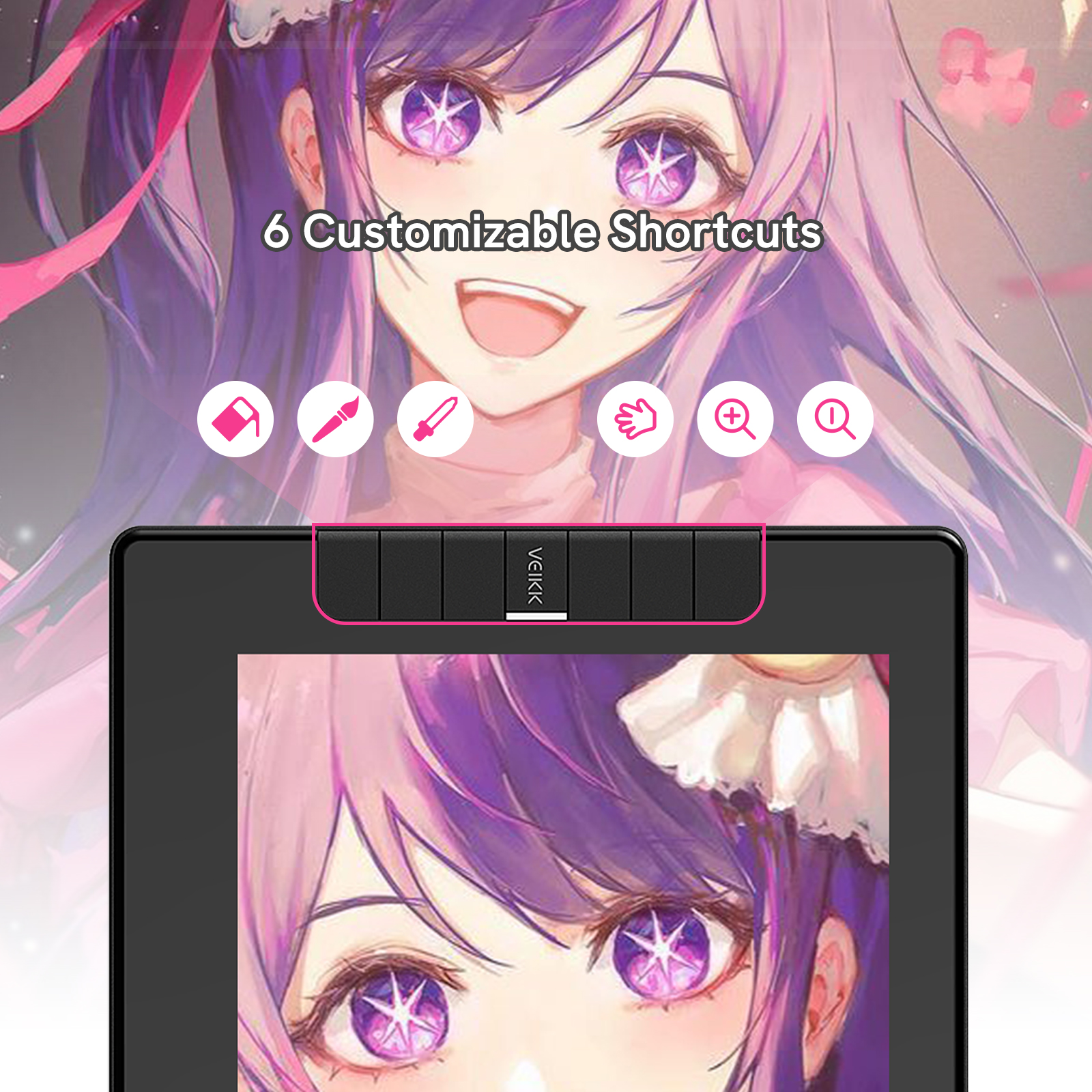 VEIKK Studio VK1200 Full laminated and High resolution Display Tablet