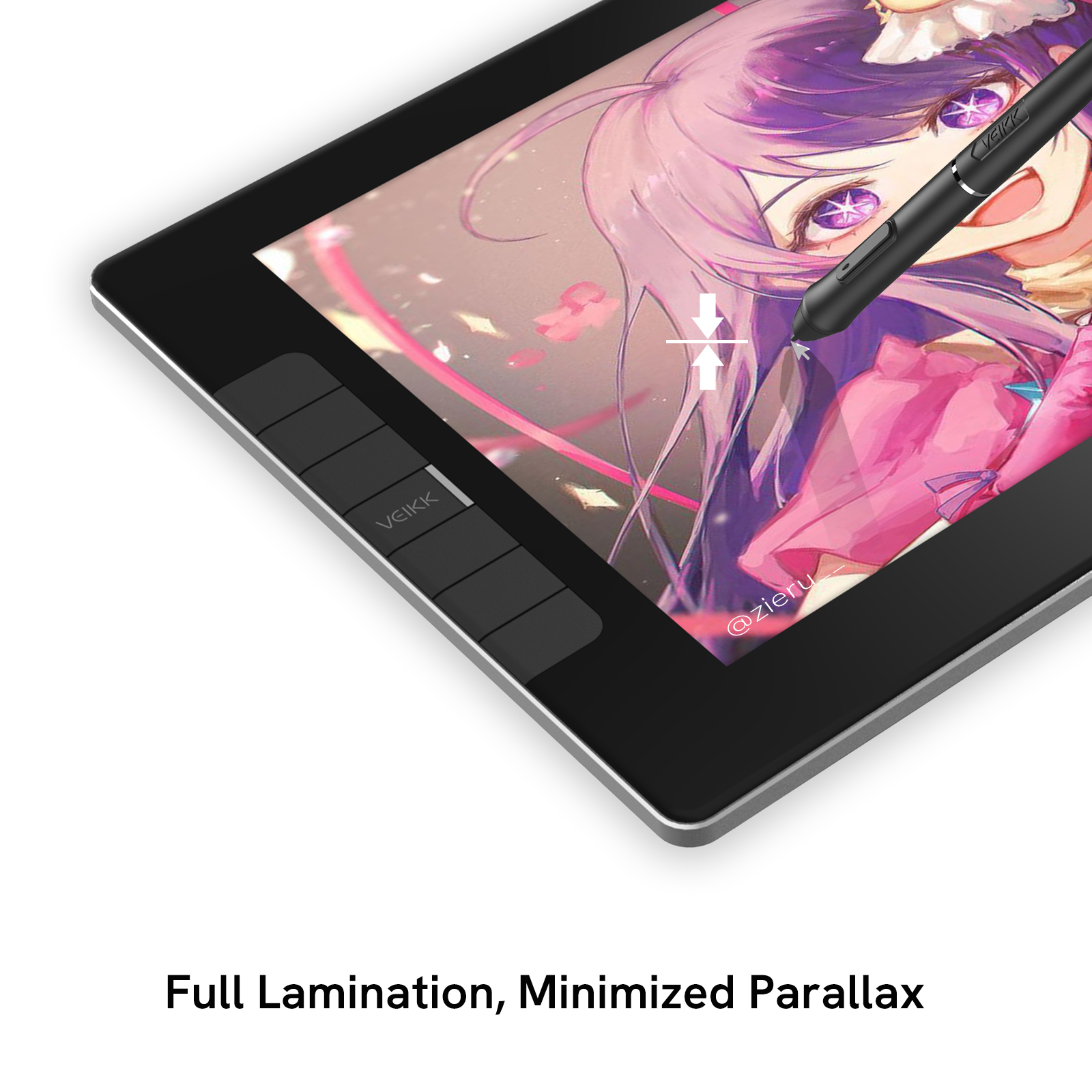 VEIKK Studio VK1200 Full laminated and High resolution Display Tablet