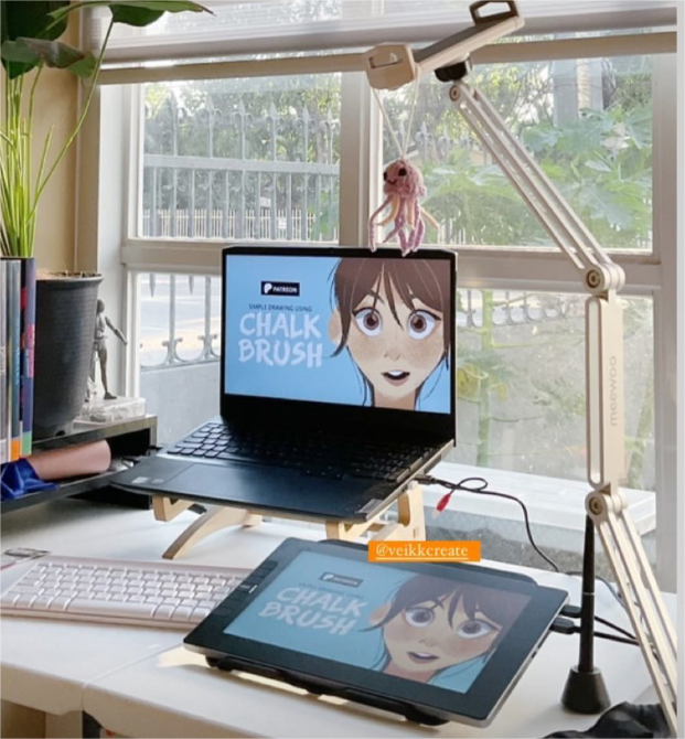 VEIKK Studio VK1200 V2 Full laminated and High resolution Display Tablet