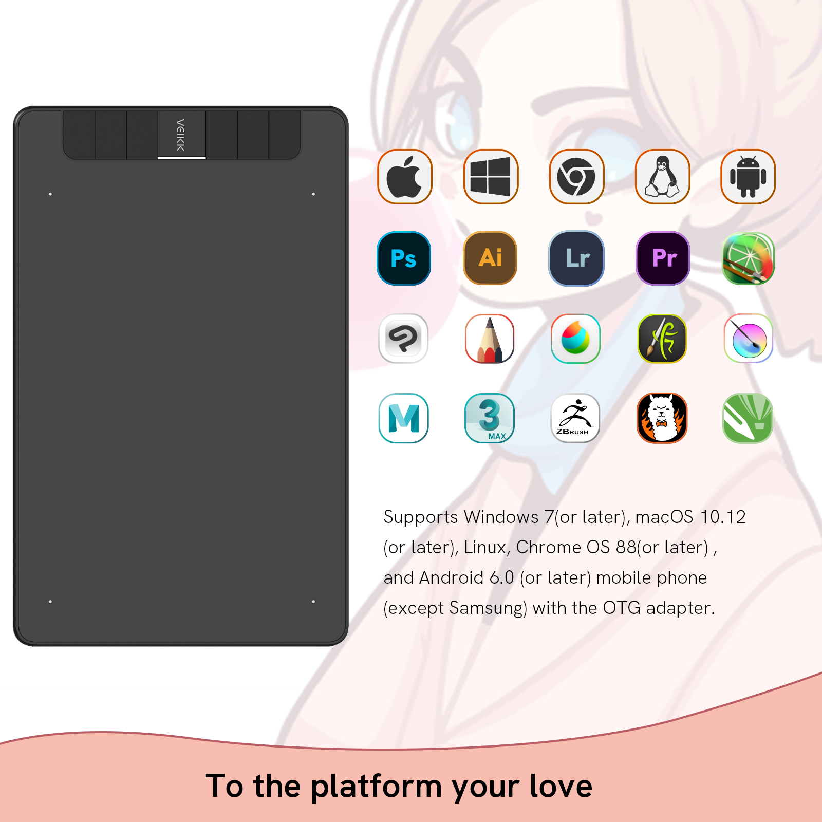 VEIKK Creator VK640 Pen Tablet & Digital Art Tablet