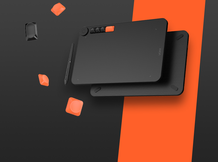 Veikk Voila L Drawing Pen Tablet With Ultra Fluid Mechanical Typing