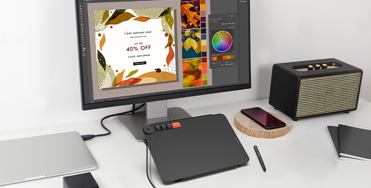 Veikk Voila L Drawing Pen Tablet With Ultra Fluid Mechanical Typing