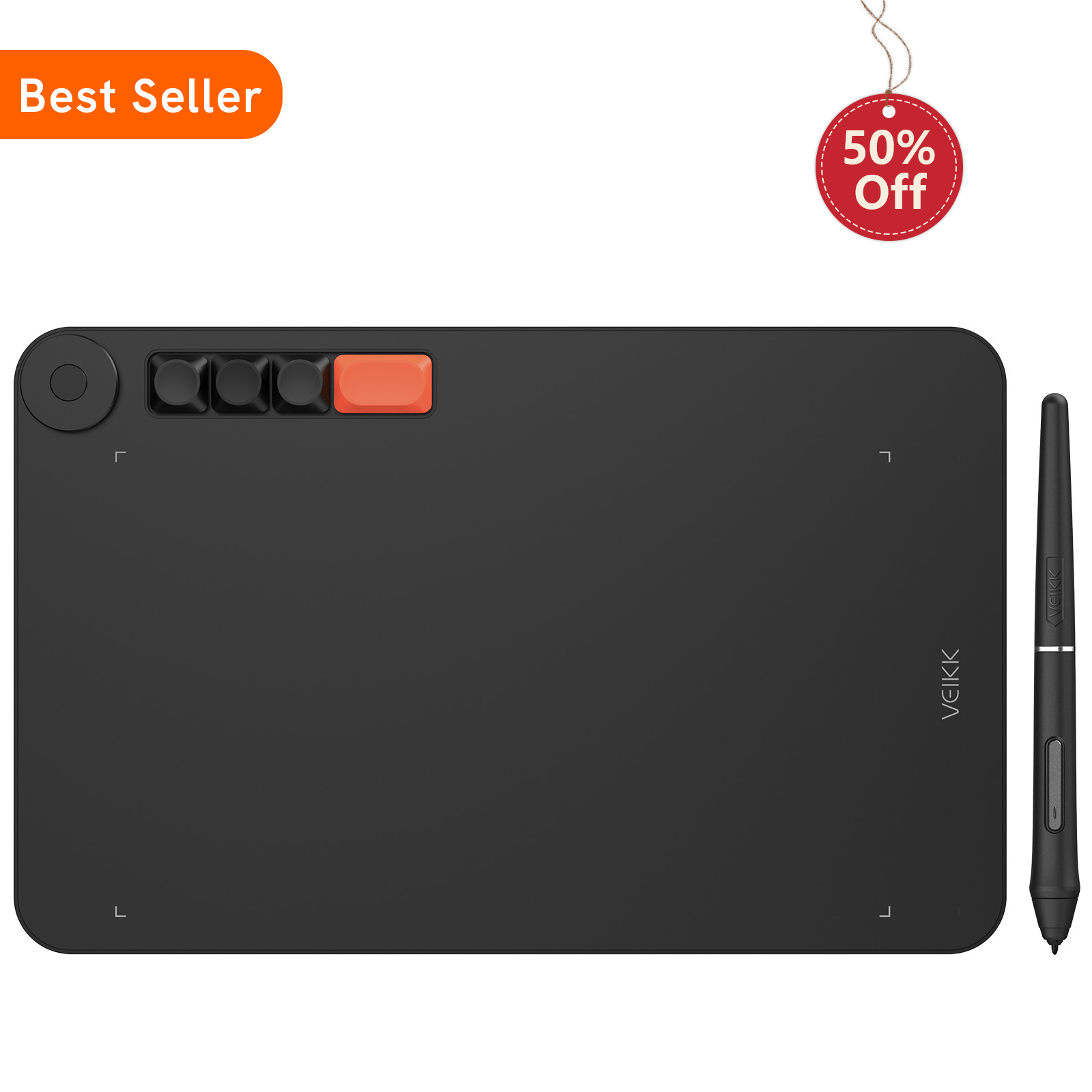 VEIKK Creator A50 Pen Tablet & pen tablets for Photoshop