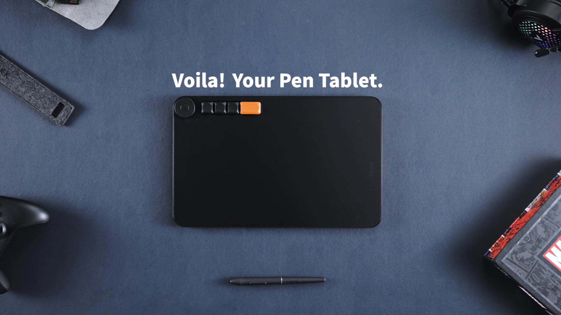 Veikk Voila L Drawing Pen Tablet With Ultra Fluid Mechanical Typing